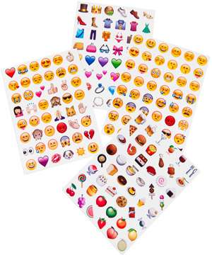 Emoji Stickers: Over 900 stickers featuring the most popular emojis.