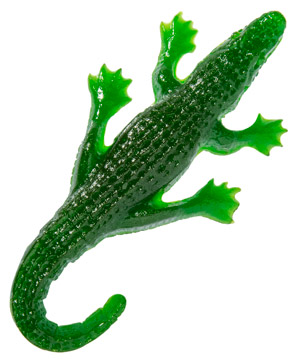 Giant Gummy Gator: Alligator made of pure gummy candy.