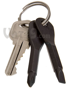 Keychain Screwdriver Set: Blackened steel mini screwdrivers for your ...