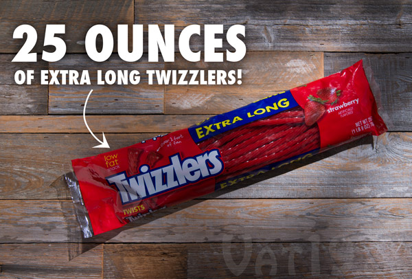 Extra Long Twizzlers: 1.5 pounds of 16-inch-long Twizzlers