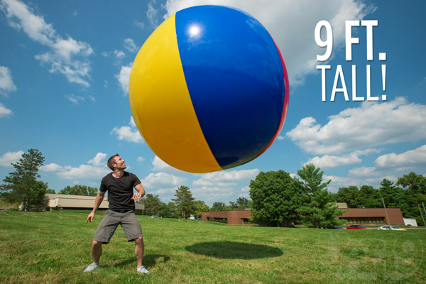 9-Foot Beach Ball: Gigantic blow-up beach ball.