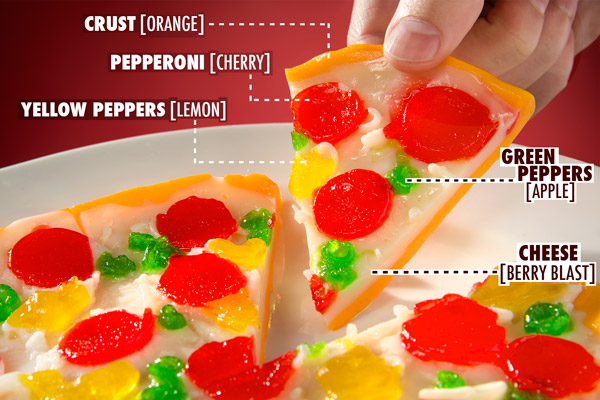 Gummy Pizza in a Box: Delicious gummy in the shape of a pizza