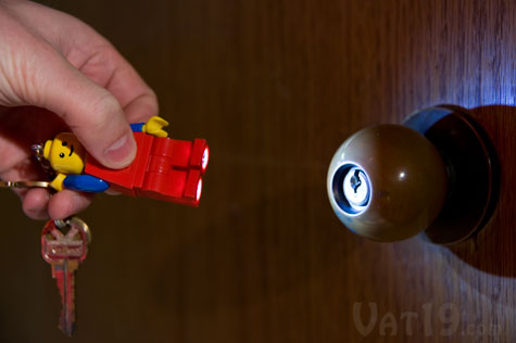 LEGO® Key Light Keychain: Official LEGO man with flashlight