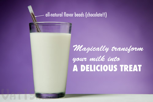 Magic Milk Straws: All-natural flavor straws encourage milk drinking