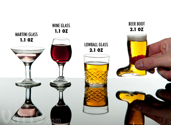 Mini Cocktail Shot Glasses: Set of shot glasses that look like cocktail ...