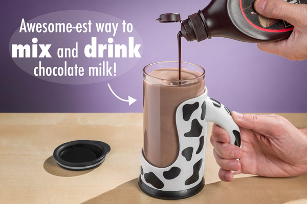Moo Mixer Supreme: Battery-powered Chocolate Milk Mixer