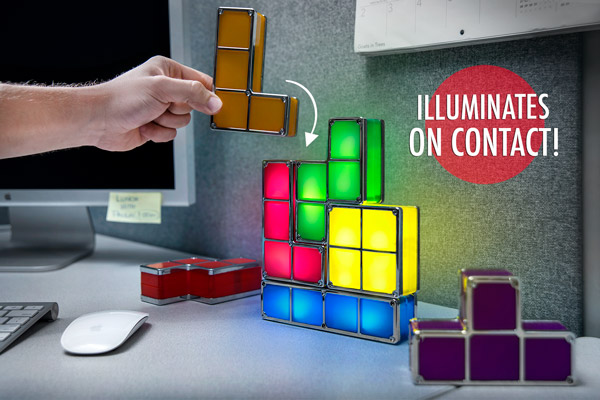 Tetris Light: Pieces illuminate on contact