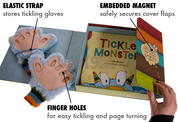 Tickle Monster Laughter Kit: Includes book and tickling gloves