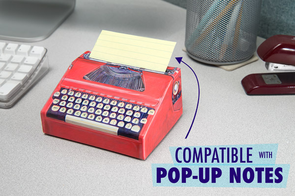 Typewriter Note Dispenser: Vintage-style paper note box