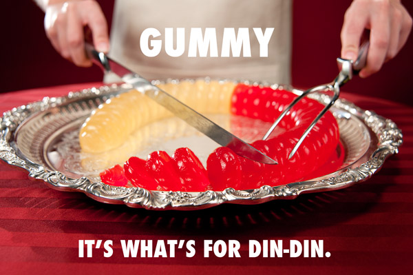 World's Largest Gummy Worm: Over 2 feet of gummy goodness.