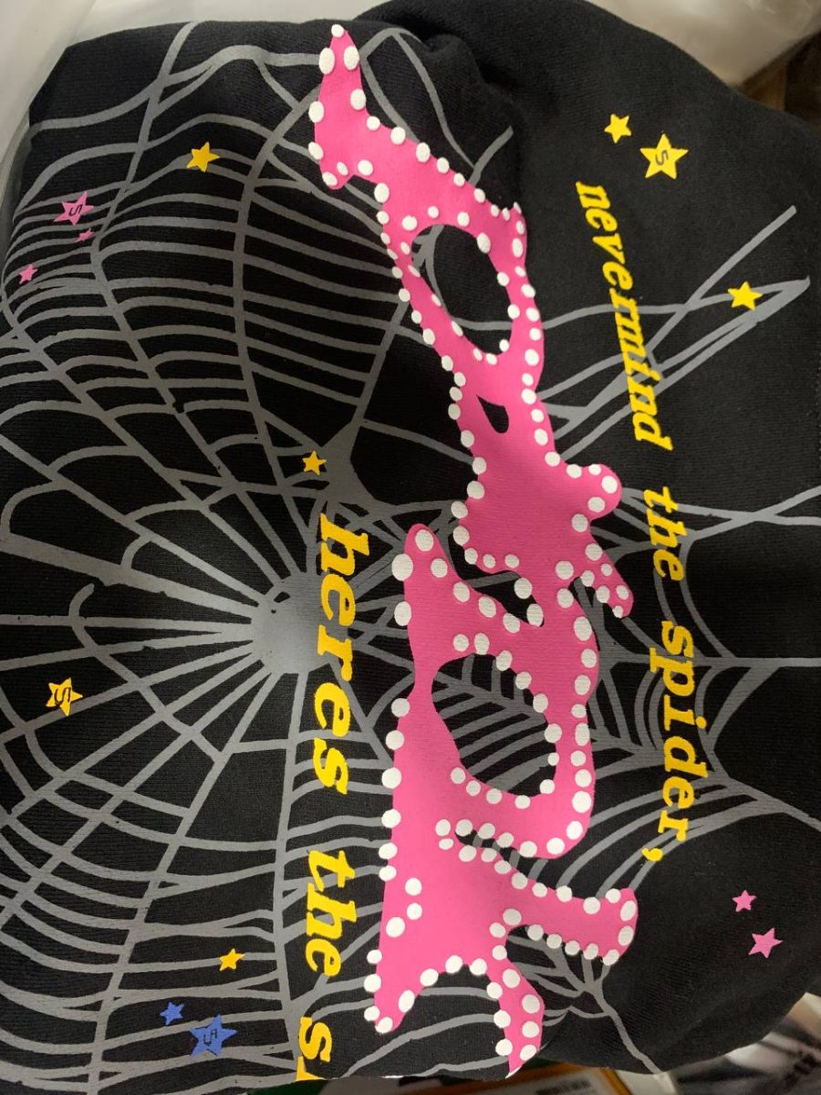 Sp5der Hoodie PInk and Black REps - HypeUnique