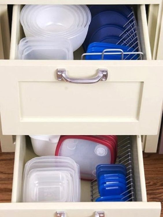 10 Clever Ways To Rethink Your Tupperware Storage