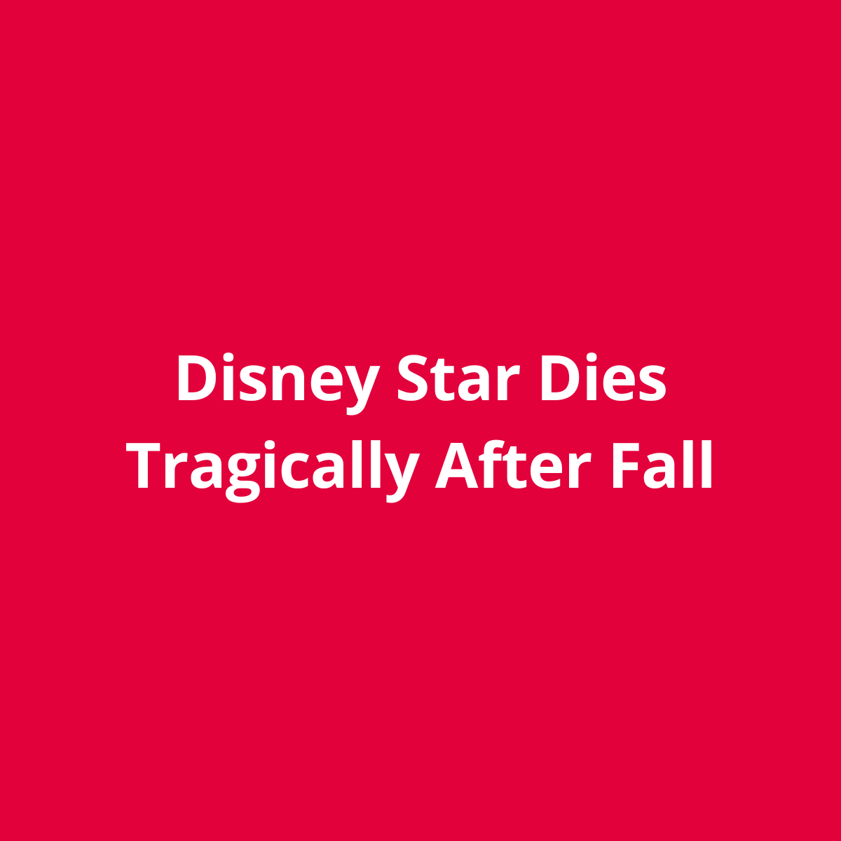Star Of Disney+ Show ‘Snowdrop’ Dies Tragically After Fall