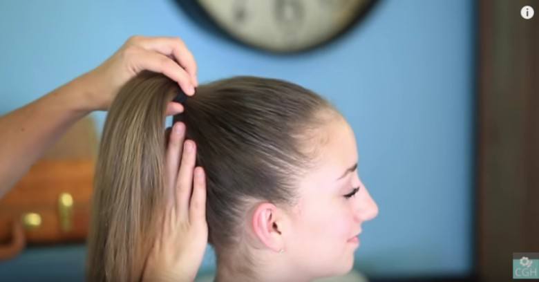 How to Turn a Ponytail into a Fan Bun