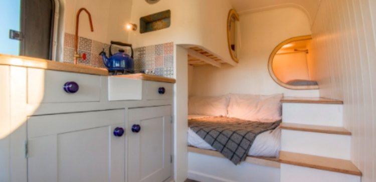 This Camper Van Has Been Converted Into a Luxurious Tiny Home!