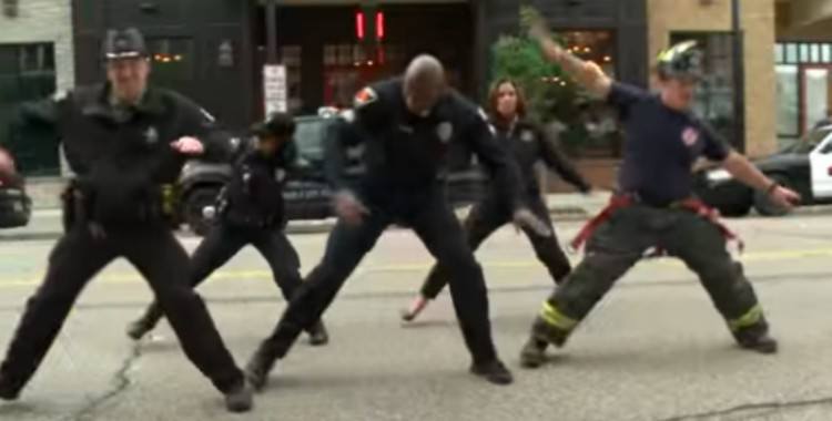 Watch These Firemen and Policemen Dance to “Uptown Funk!”