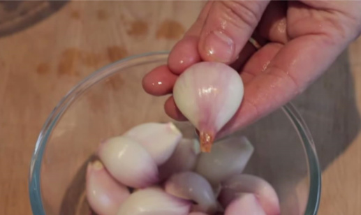 The Secret to Peeling Shallots Quickly and Easily