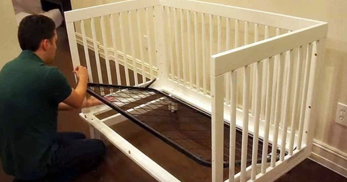 When Baby Outgrew Her Crib, Dad Transformed it Into a Beautiful Piece ...