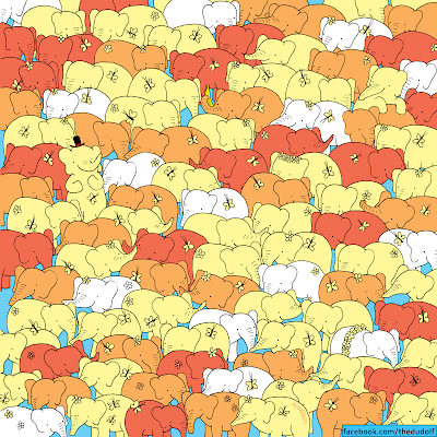 People Are Struggling to Find the Tiny Heart Hidden Among the Elephants