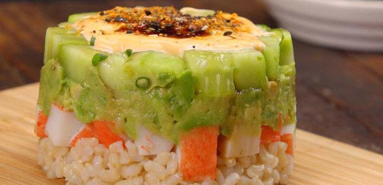 Five-Star California Roll Stacks