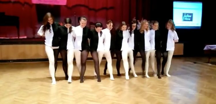 Student Dance Group Uses Creative Optical Illusion At Talent Show