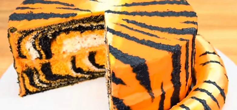 How to Make a Tiger Cake