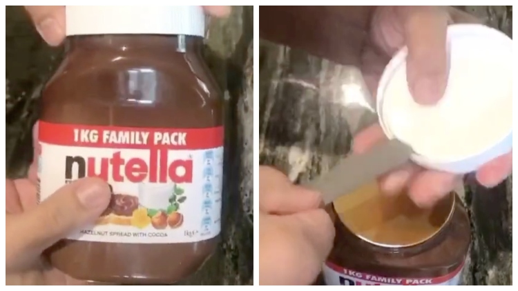 It Turns Out There Has Been a Secret Knife Under Nutella Lids This ...