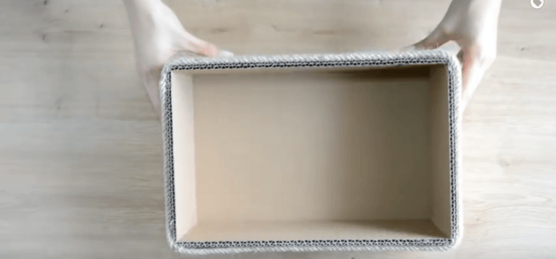 Don’t Throw Away That Cardboard Box, Transform it with This Gorgeous DIY