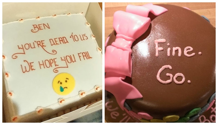 21 Farewell Cakes That Employees Got From Their Savage Coworkers On ...