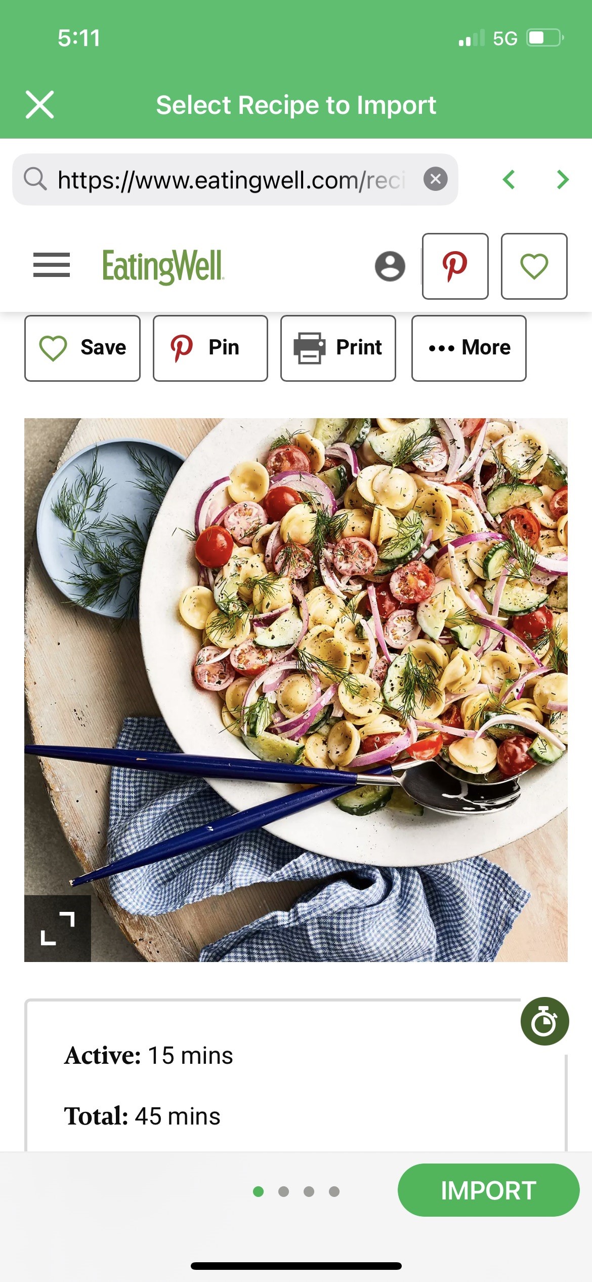 Import recipes to your MyNetDiary account for easy and accurate tracking