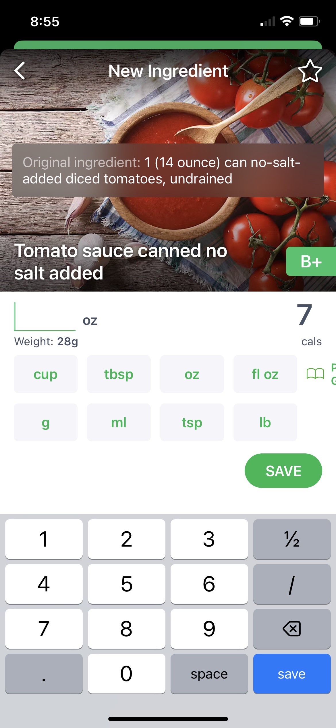 Import recipes to your MyNetDiary account for easy and accurate tracking