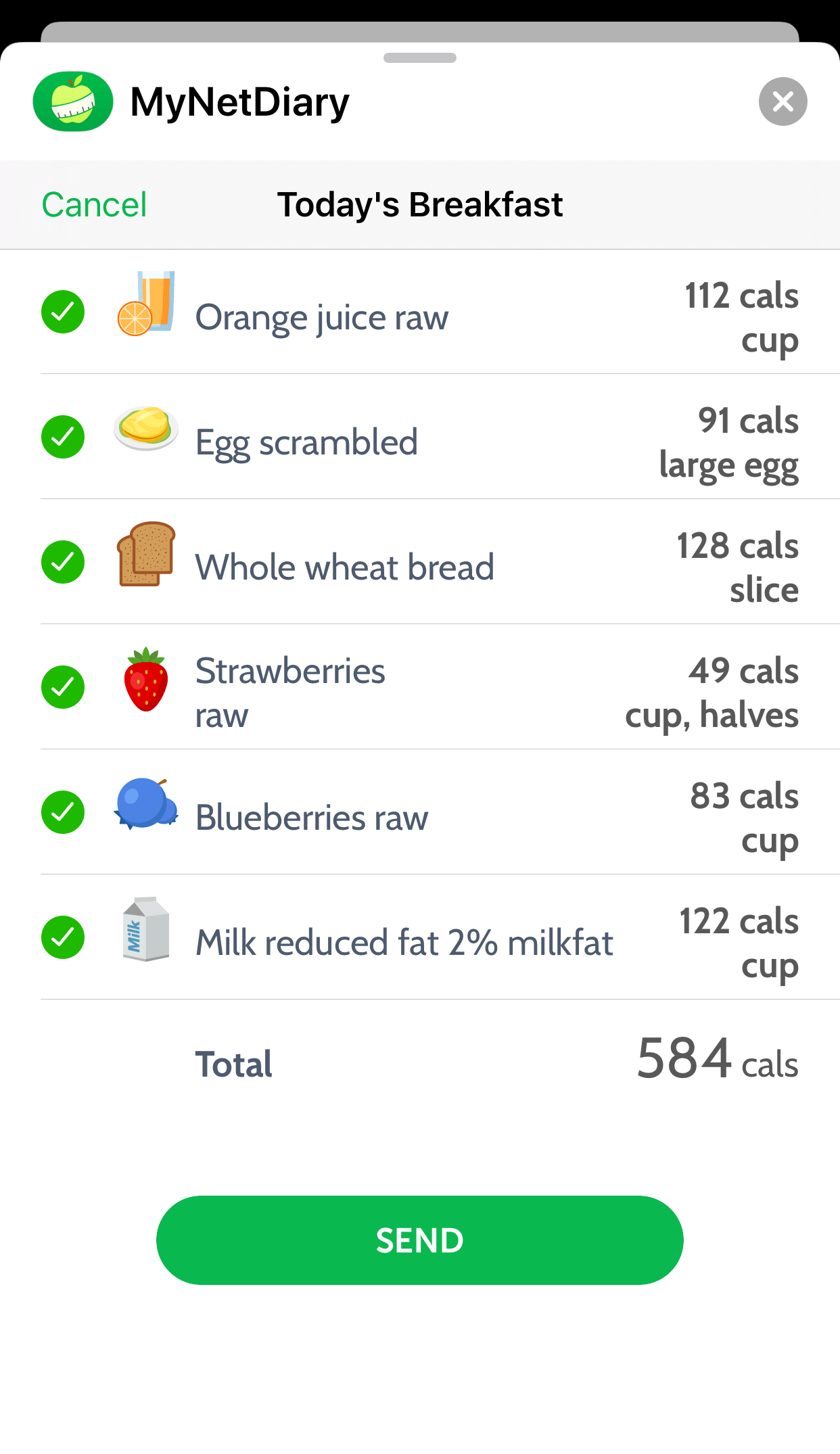 MyNetDiary - Free Calorie Counter and Diet Assistant for iPhone, iPad ...