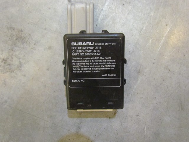 2007 Subaru Forester 88035SA140 Keyless Entry Module in Avon, MN 56310 ...