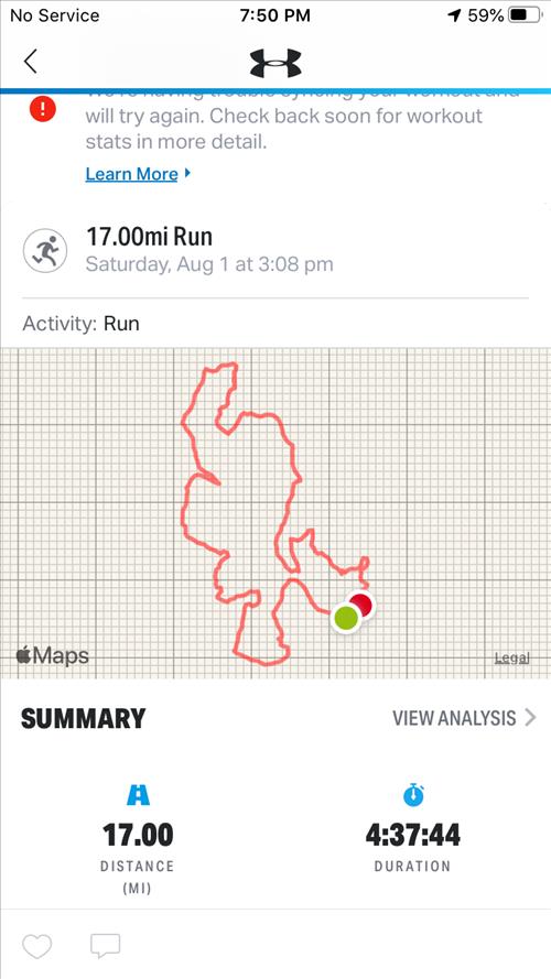 2020 Cook Forest 25k Trail Challenge 16.5 Miler - Self Recorded Results