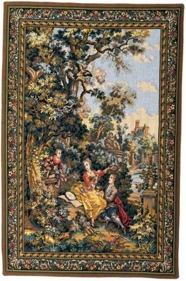 GENUINE JULES PANSU FRENCH TAPESTRY 56"X78" - US Auction Online