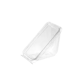 Safe-T-Fresh® Sandwich Wedge Hinged With Flat Lid 7.313X4.125X3.625 IN ...