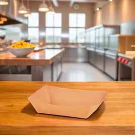 Food Tray 0.25 LB Kraft Paperboard Kraft Rectangle 1000/Case | Imperial ...