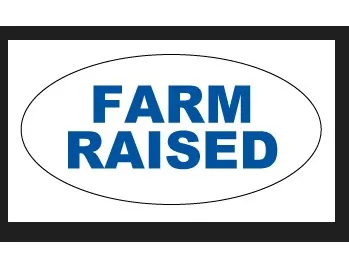 Farm Raised Label 1X2 IN Oval 1000/Roll | Imperial Dade