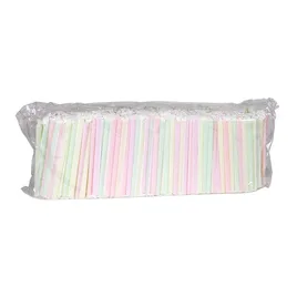 Colossal & Boba Straw 0.453X8.5 IN Plastic Assorted Paper Wrapped ...