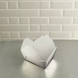 Victoria Bay #4 Take-Out Box Fold-Top 8.6X6.5X3.3 IN Paper White 160 ...