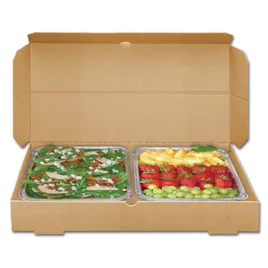 The Catering Box REGULAR 21.75X13.25X2.5 IN Corrugated Cardboard Kraft ...