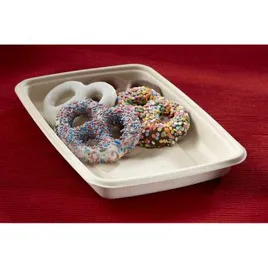 Take-Out Container Base Medium (MED) 6X9X1 IN Pulp Fiber Kraft ...