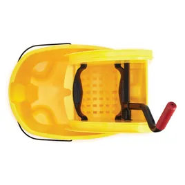 WaveBrake® Mop Bucket & Wringer 35 QT Plastic Black Gray Dual Cavity ...