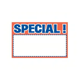 Special Sign Card 7X11 IN Red Cardstock Matte Finish 100/Pack ...