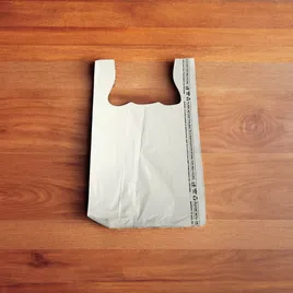 Bag 10X5X17.5 IN HDPE 16MIC White T-Sack 1000/Case | Imperial Dade