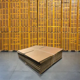 Catering Box Fold-Top 18X18X6 IN Corrugated Cardboard Kraft Square 25 ...