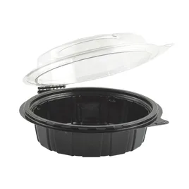 Gourmet Classics® Cold Take-Out Container Hinged 6X6 IN RPET Black ...