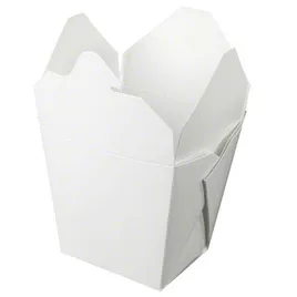Fold-Pak® Food Pail 32 OZ 4X4X4.25 IN Paper White Square With Handle ...