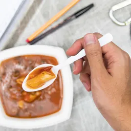 Dart® Bonus® Teaspoon 4.92X0.63 IN PP White Light Weight Microwave Safe ...