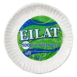 Plate 9 IN Uncoated Paper White Round 100 Count/Pack 10 Packs/Case 1000 ...